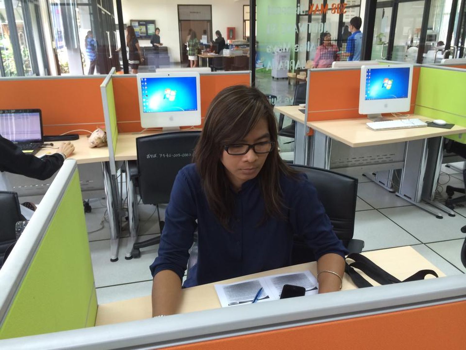 ภาพบรรยากาศการอบรมการสร้างบรรณานุกรม (EndNote x7)